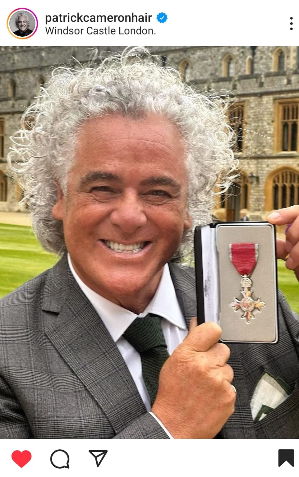 Princess Ann verleiht Patrick Cameron das Ehrenkreuz als MBE: Der ...